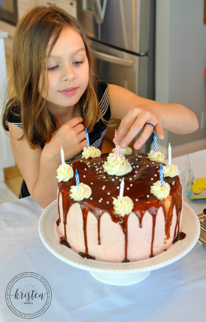 DIY Neapolitan Drip Birthday Cake - Kristen Hewitt